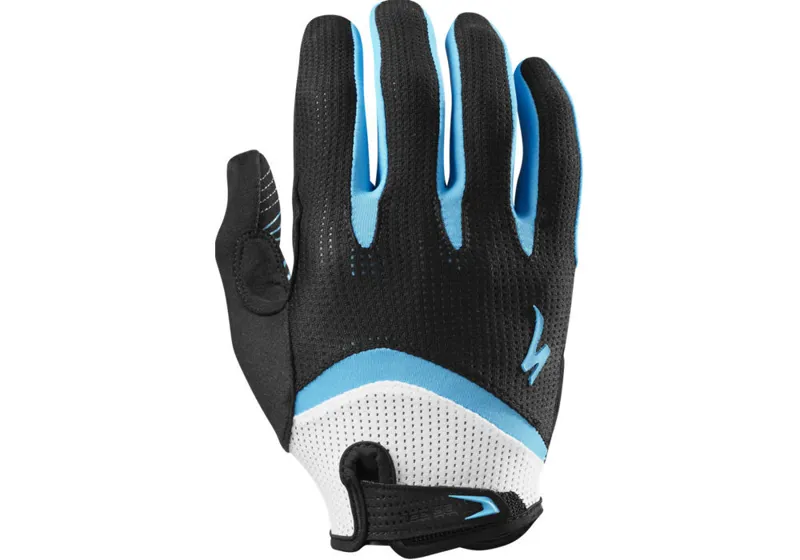 Specialized Body Geometry Gel WireTap Long Finger Gloves - Cyan