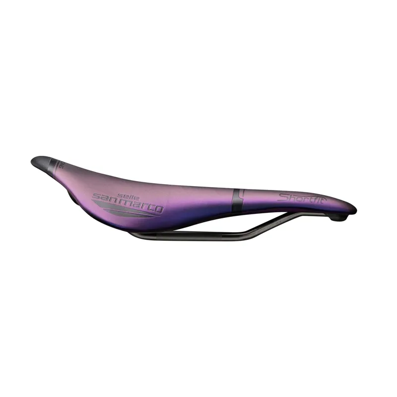 Selle San Marco Shortfit Racing Iridescent Saddle Purple L3 Wide