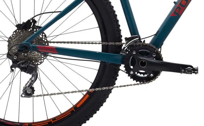 Polygon Xtrada 6 29er 2018 Hardtail Mountain Bike - Teal/Orange