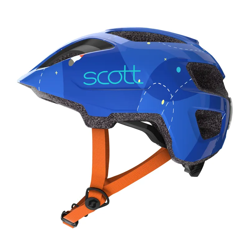 Scott Spunto Kid CE Kids Helmet - Blue/Orange