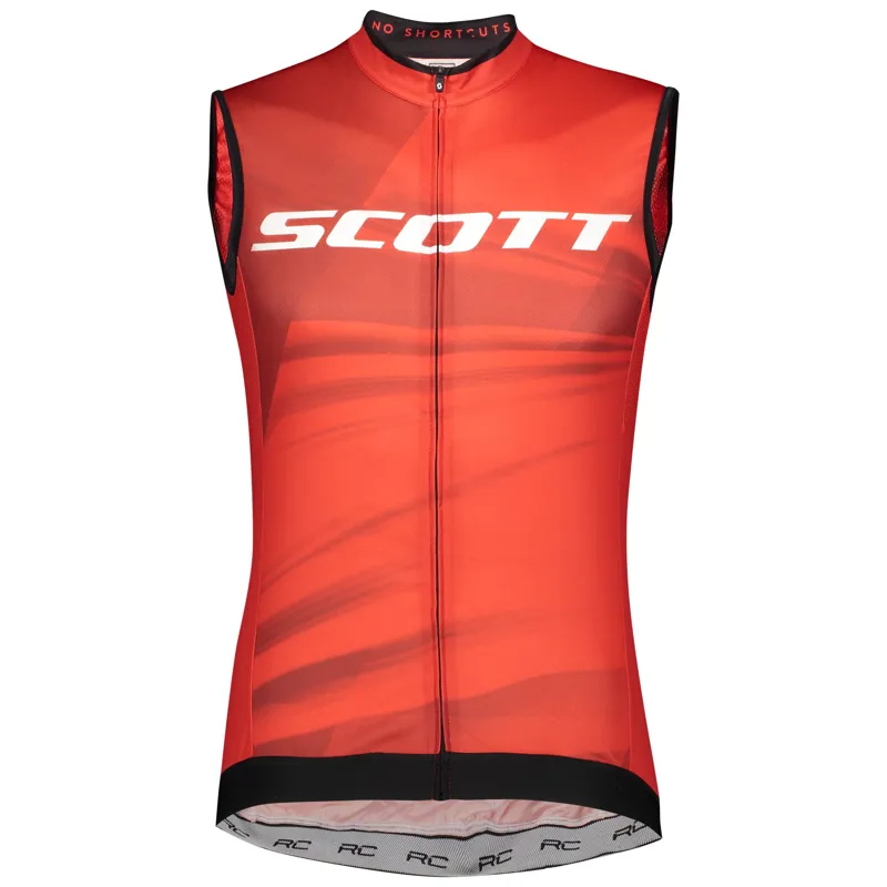 Scott RC Pro Sleeveless Jersey - Fiery Red/White