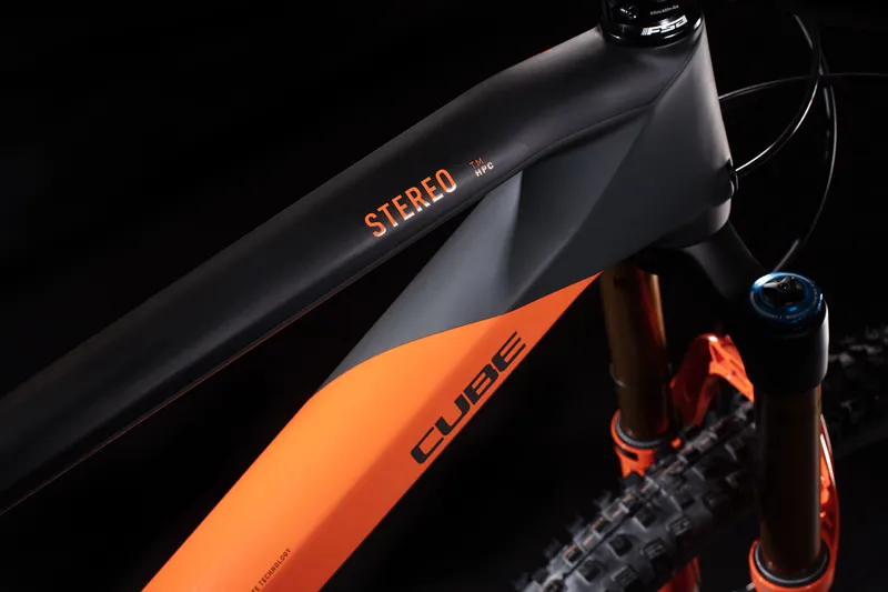 Cube Stereo 140 HPC TM 27.5 2020 Full Suspension MTB - Grey/Orange