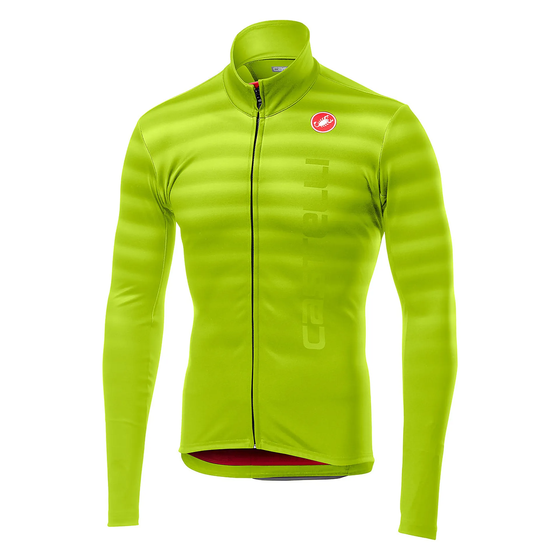 Castelli Scossa Long Sleeve Jersey - Yellow Fluo
