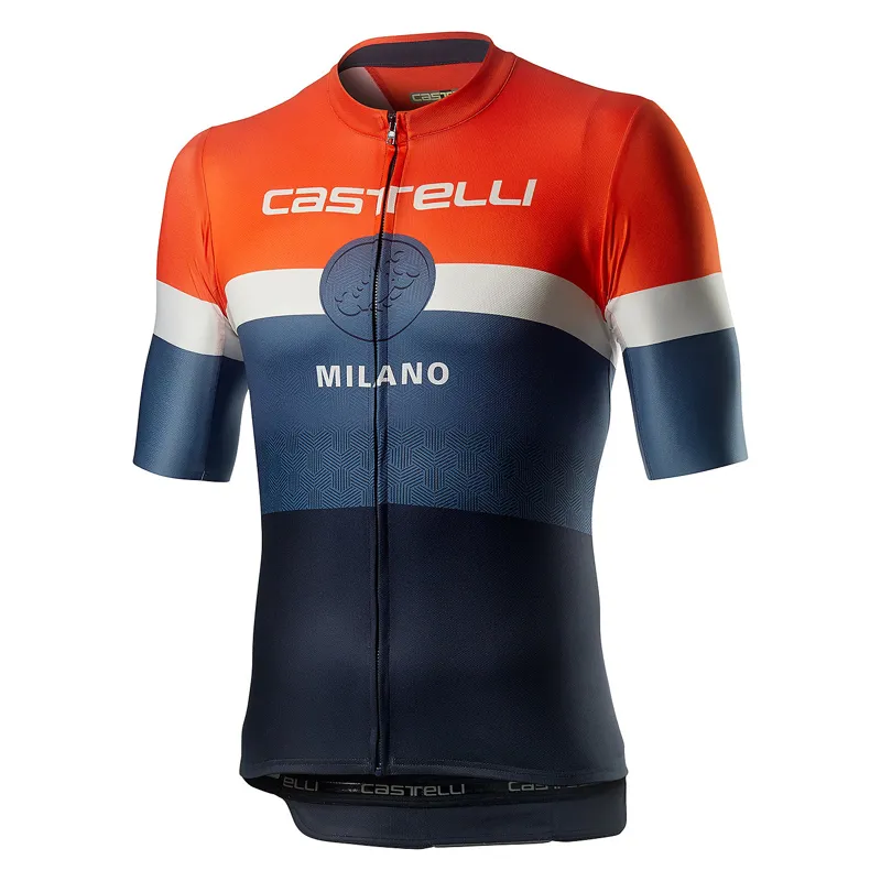 Castelli Milano Short Sleeve Jersey - Dark Steel Blue
