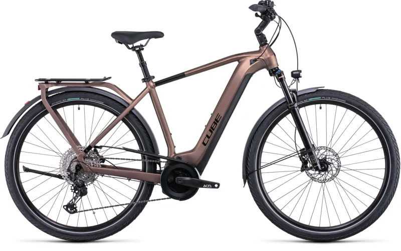 Cube Touring Hybrid EXC 500 2022 Electric Urban Bike Mocha Black