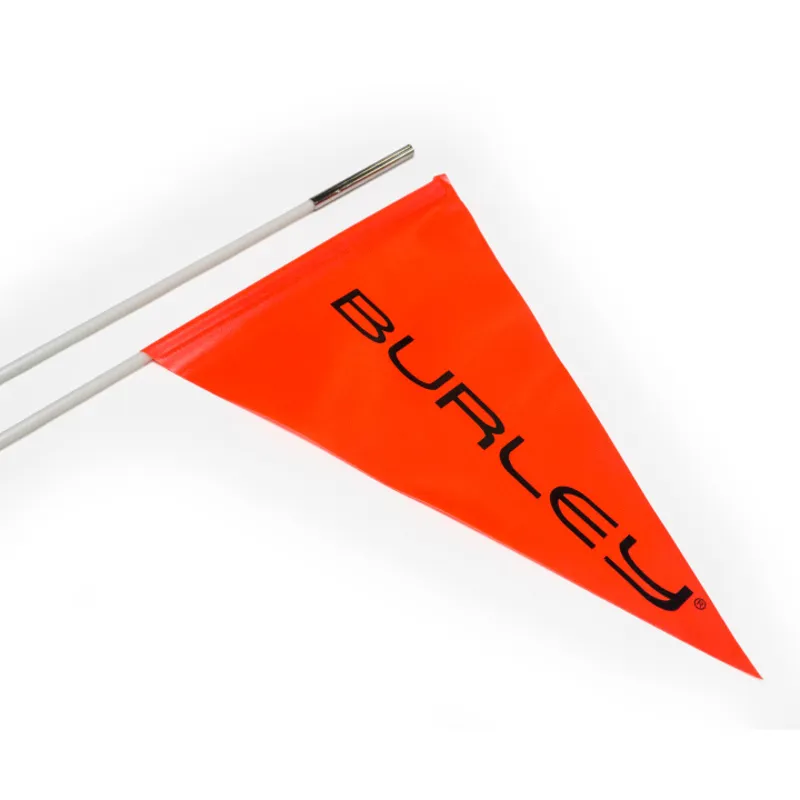 Burley 2-Piece Safety Flag - Orange - 6 foot