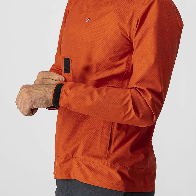 Castelli Commuter Reflex Men's Waterproof Jacket - Fiery Red