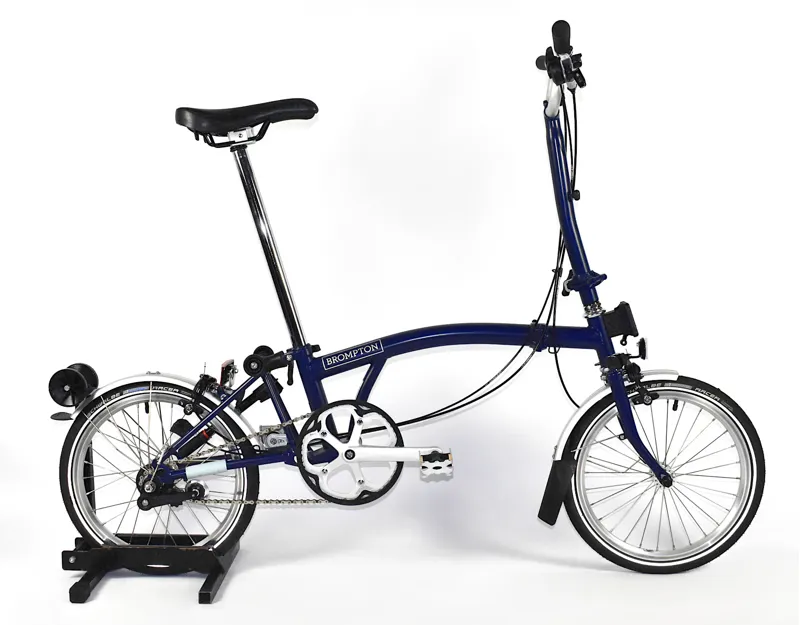 Nearly New 2020 Brompton H3L Folding Bike Tempest Blue