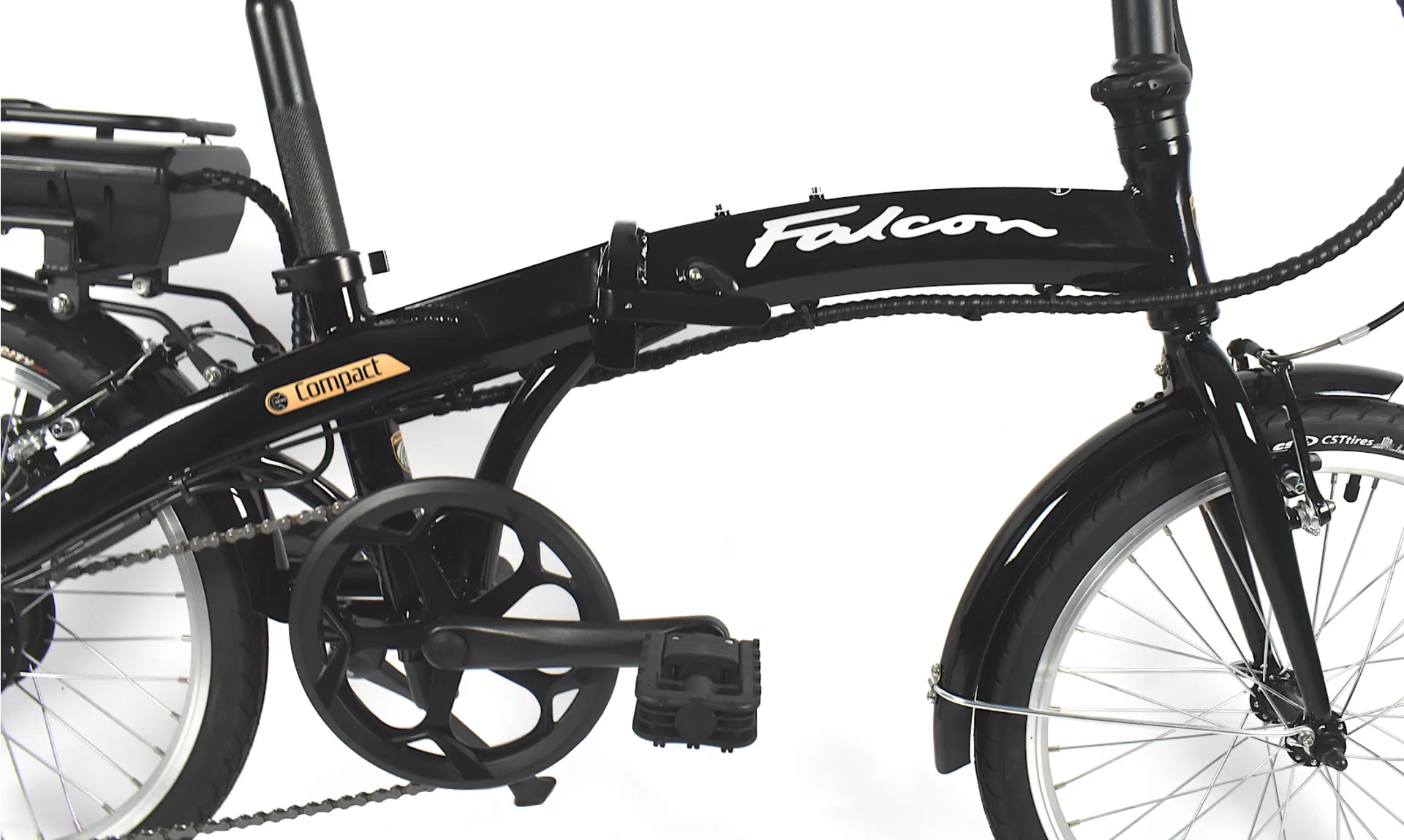 Nearly New 2021 Falcon Compact Electric Folding Bike - 20 Black