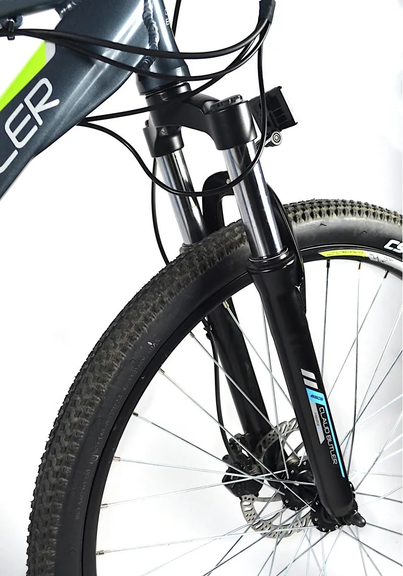 Ex Demo 2022 Claud Butler Haste E 27.5 Electric MTB Grey/Blue 18 inch