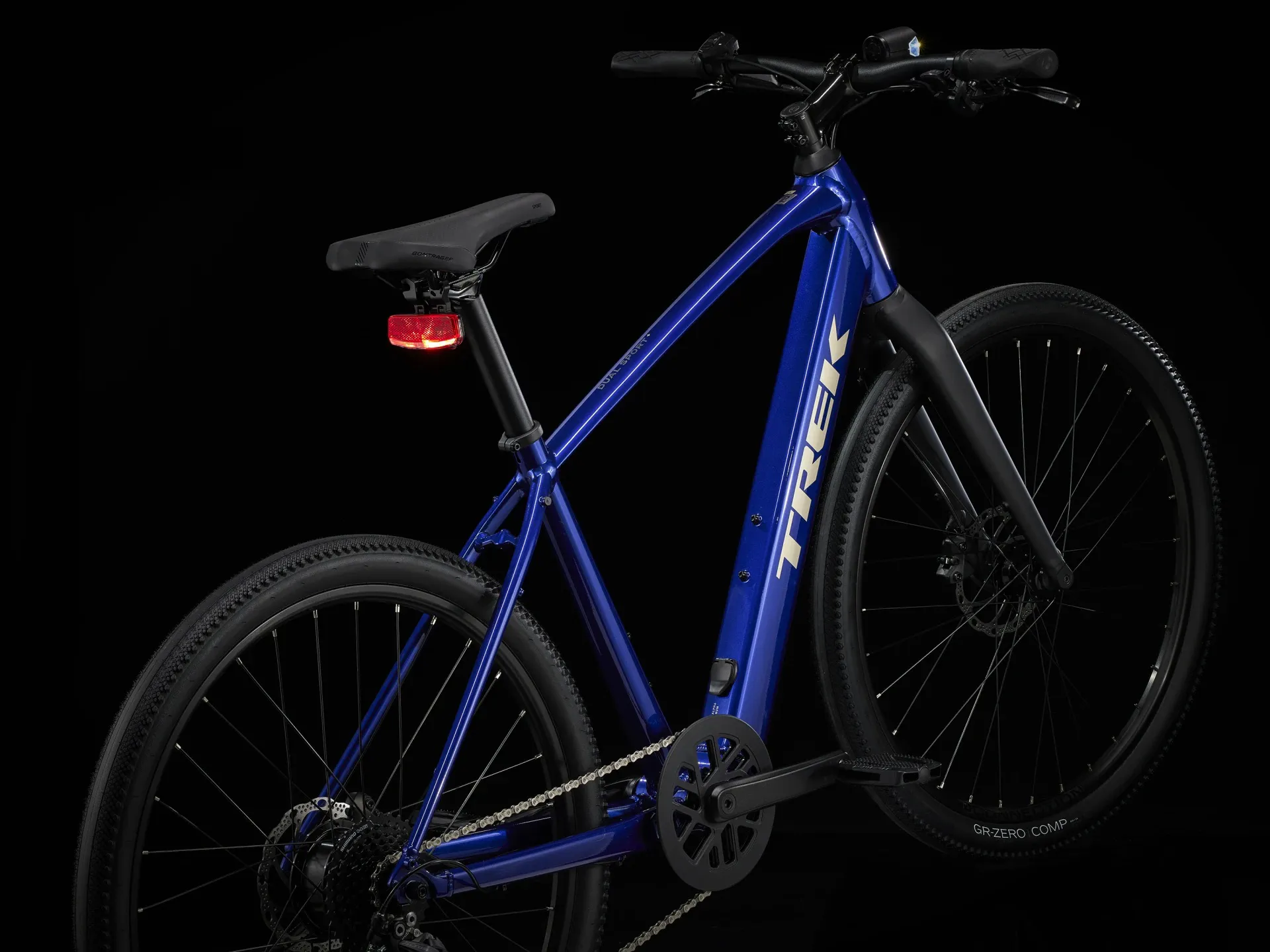 Trek Dual Sport+ 2 252 Electric Hybrid Bike - Hex Blue