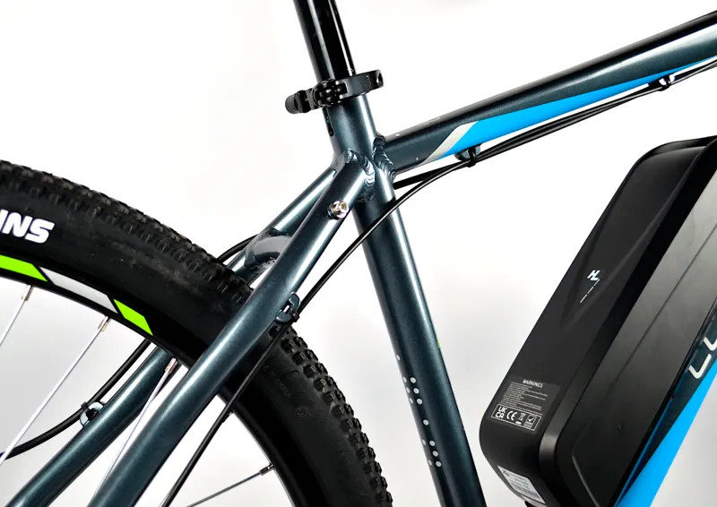 Nearly New 2022 Claud Butler Haste E 27.5 Electric MTB 18 inch Grey/Blue