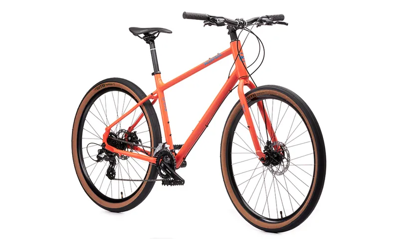 Kona Dew 2021 Hybrid Bike - Matte Blood Orange