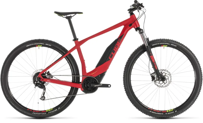Cube Acid Hybrid One 500 29er 2019 Electric MTB Bike Red Green