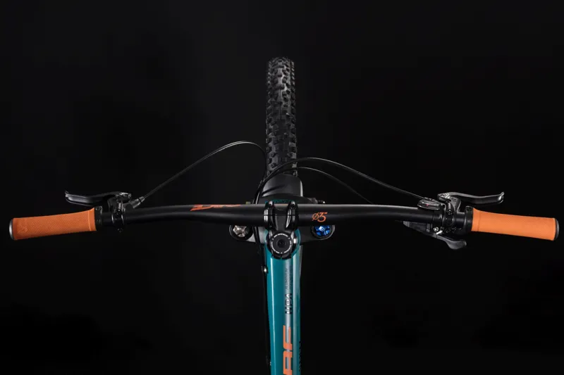 Cube Hanzz 190 Race 27.5 2019 DH Full Sus MTB Bike - Pinetree/Orange