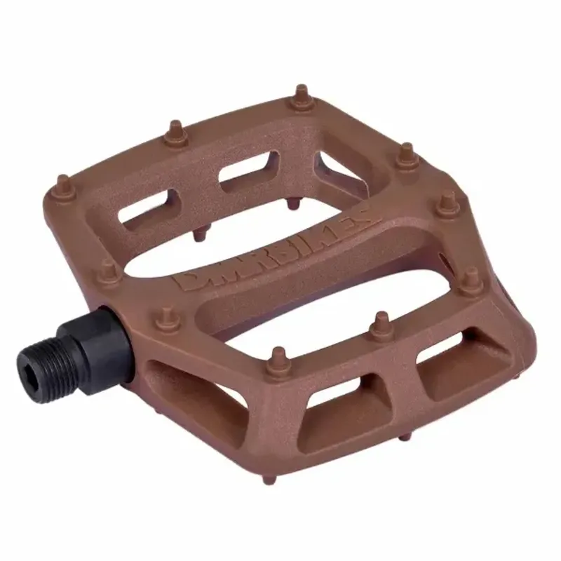 DMR V6 Plastic Flat MTB Pedals - Earth Brown