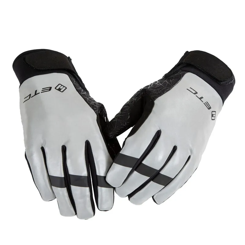 ETC Intense Reflective Winter Long Finger Gloves - Reflective Grey