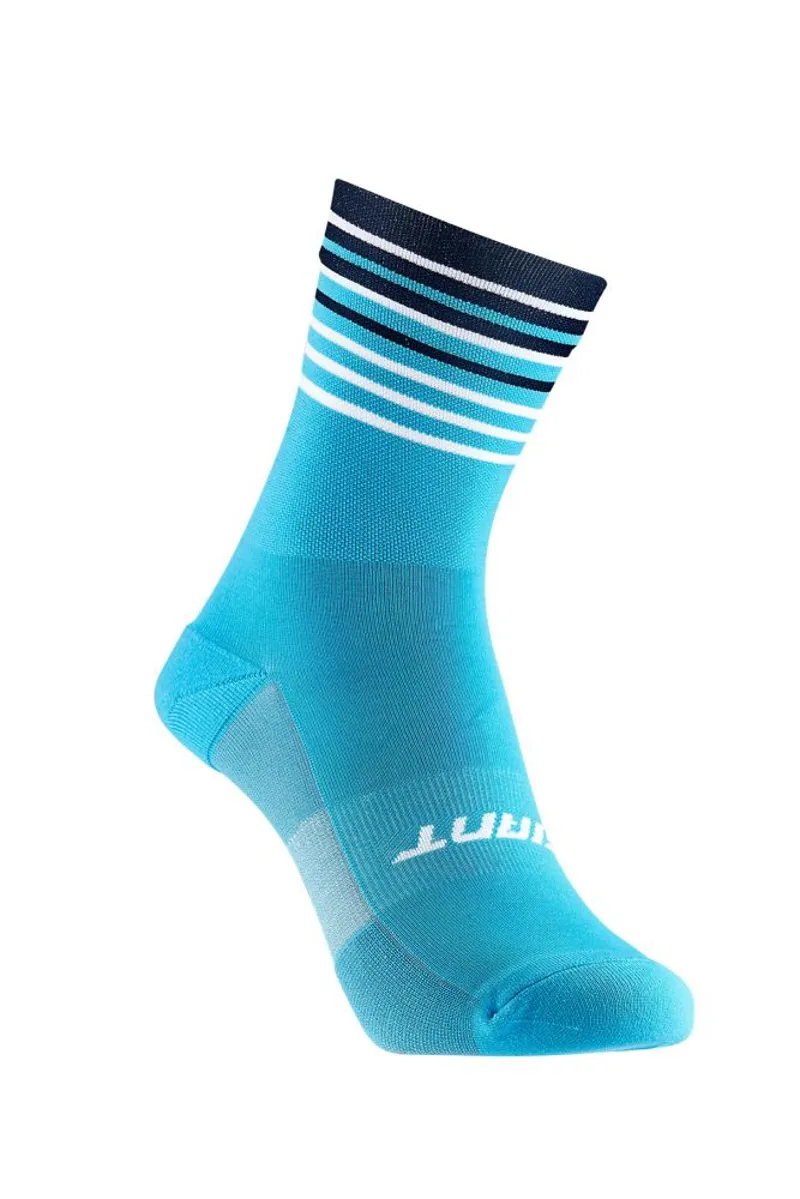 Giant Race Day Sock - Cyan/Blue/White