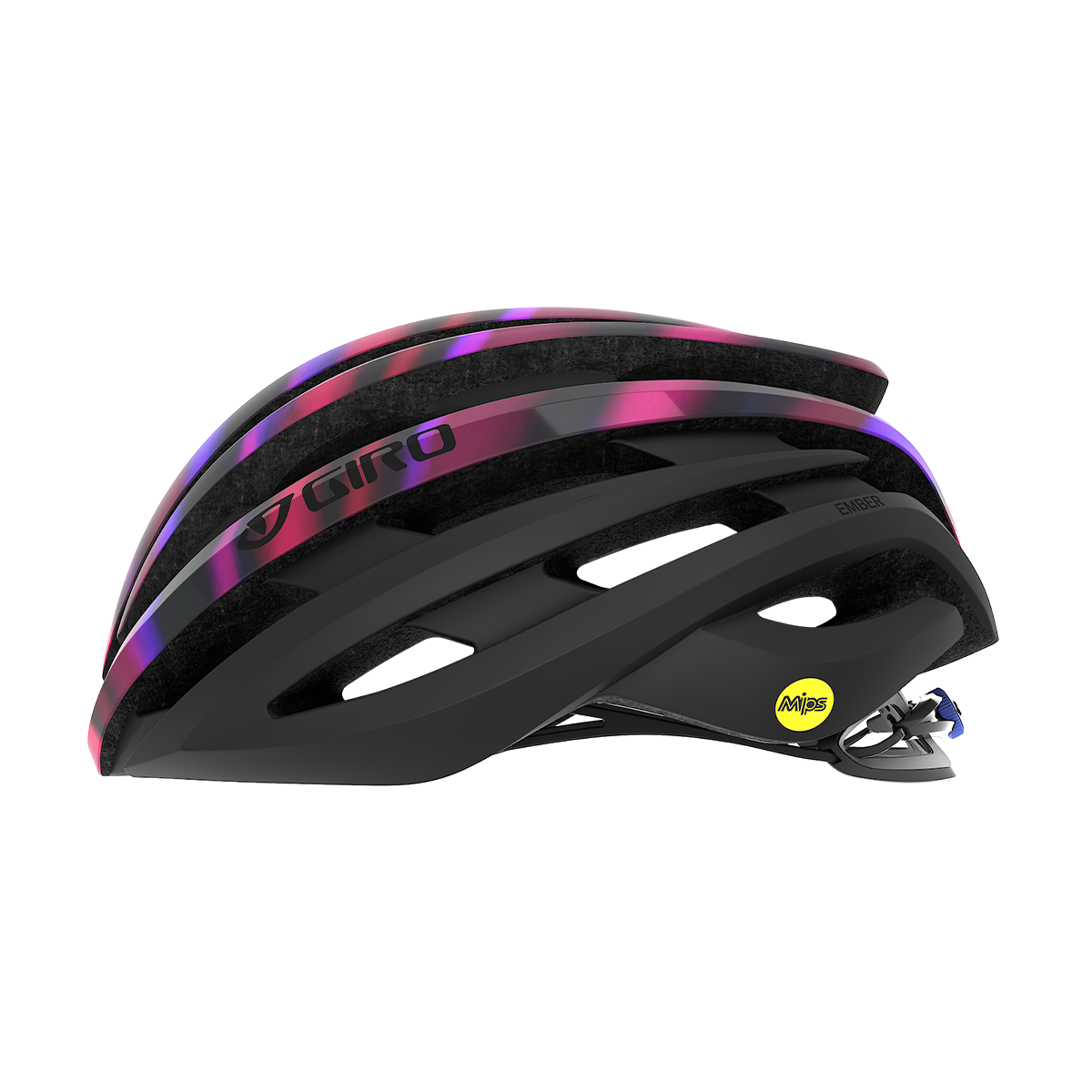 Giro Ember MIPS Womens Road Helmet - Matte Black/Electric Purple