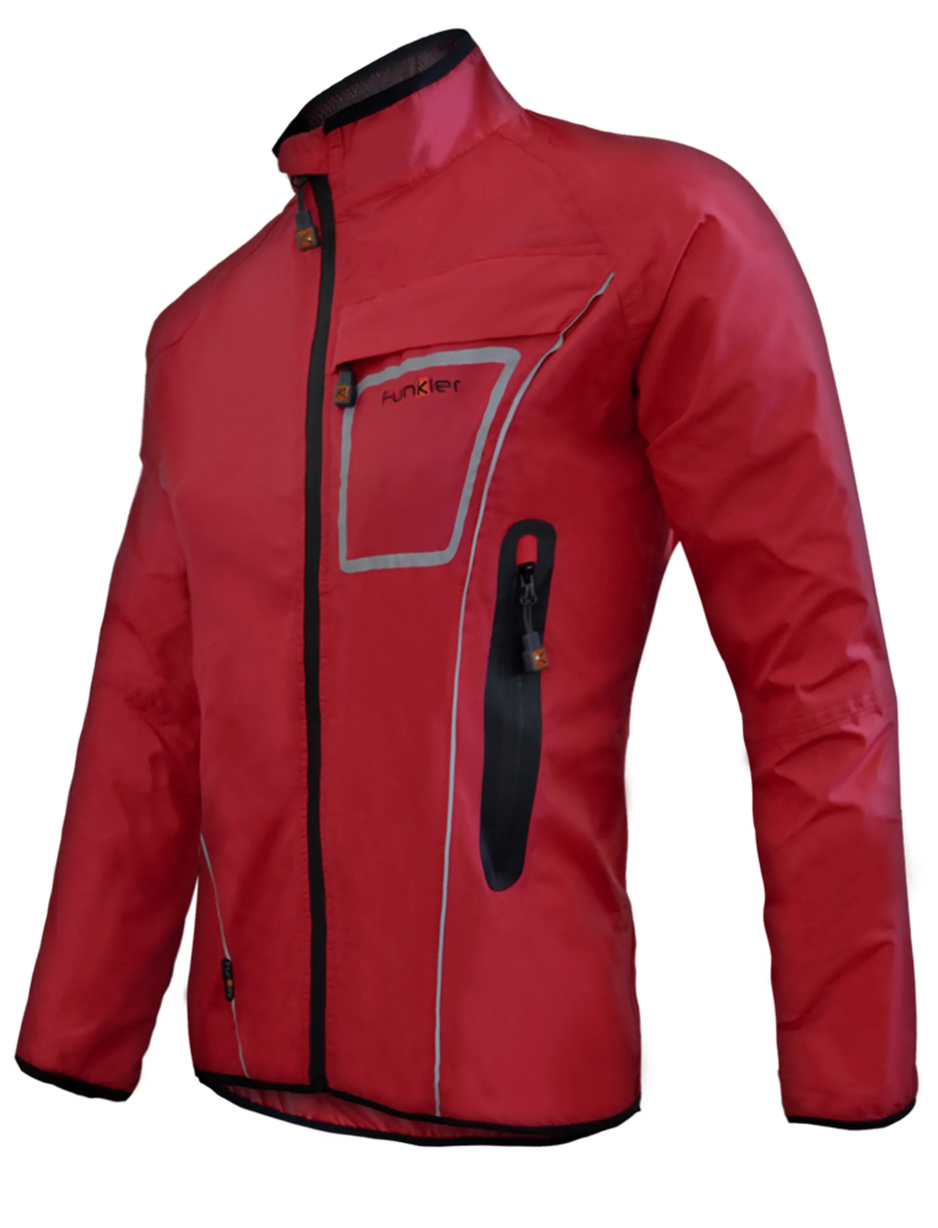 Funkier Cyclone Waterproof Rain Jacket - Red