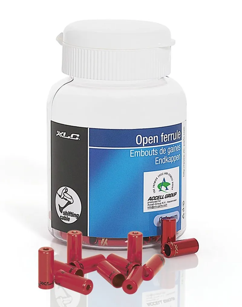 XLC 5mm Brake Ferrules - Red - 50pcs