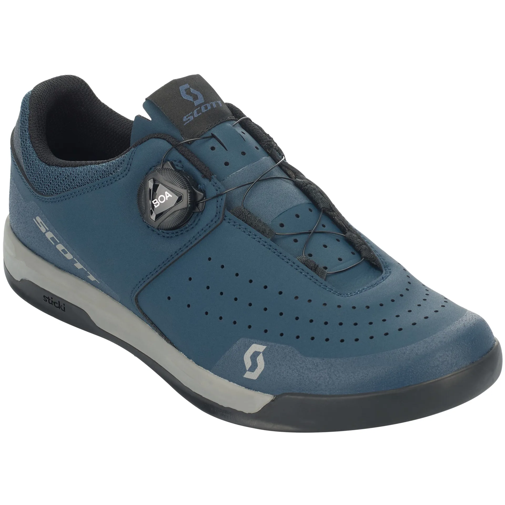 Scott Sport Volt Men's Flat MTB Shoes - Matt Blue/Black