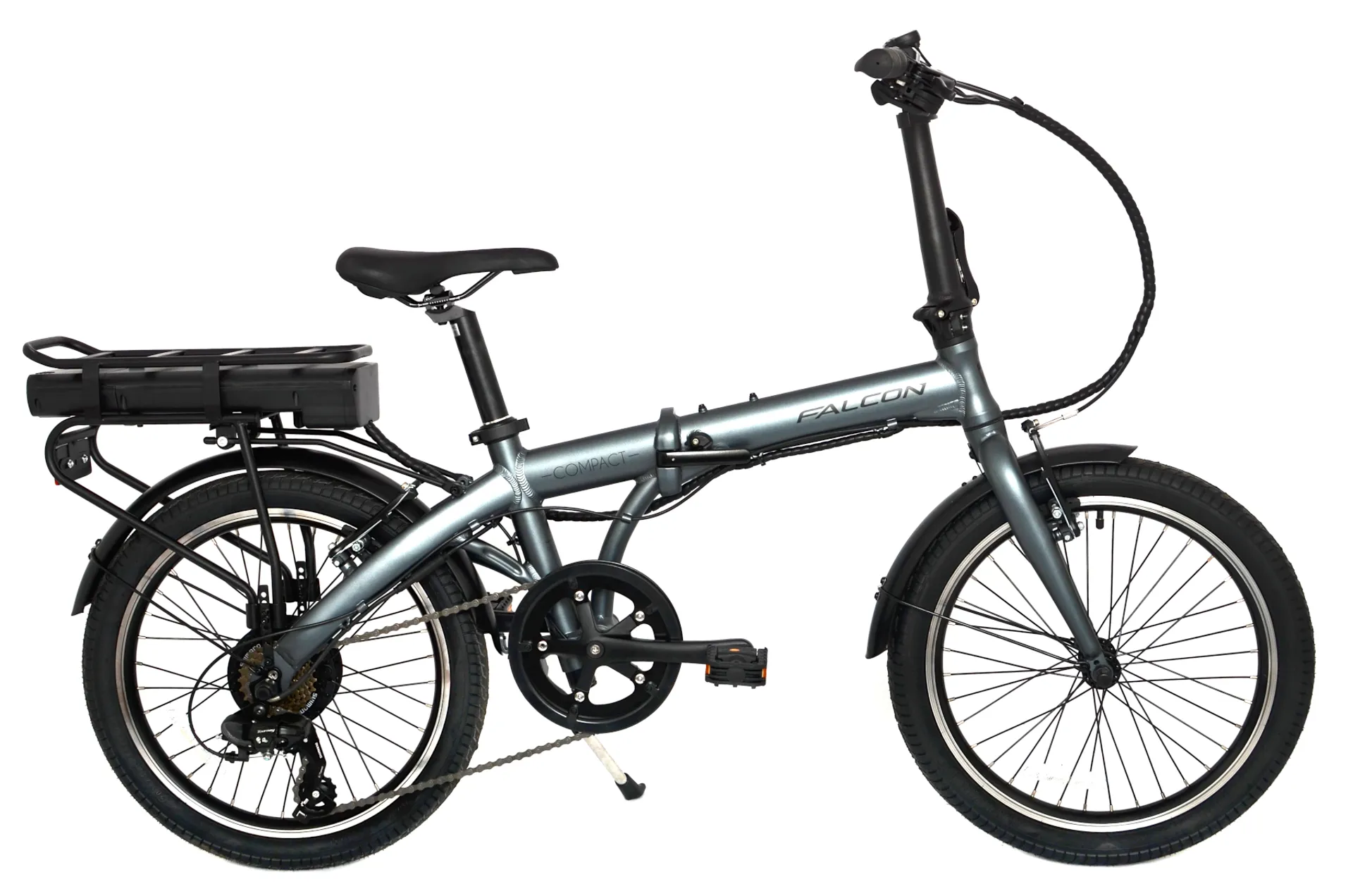 Ex Demo Falcon Compact 2025 Electric Folding Bike - Grey