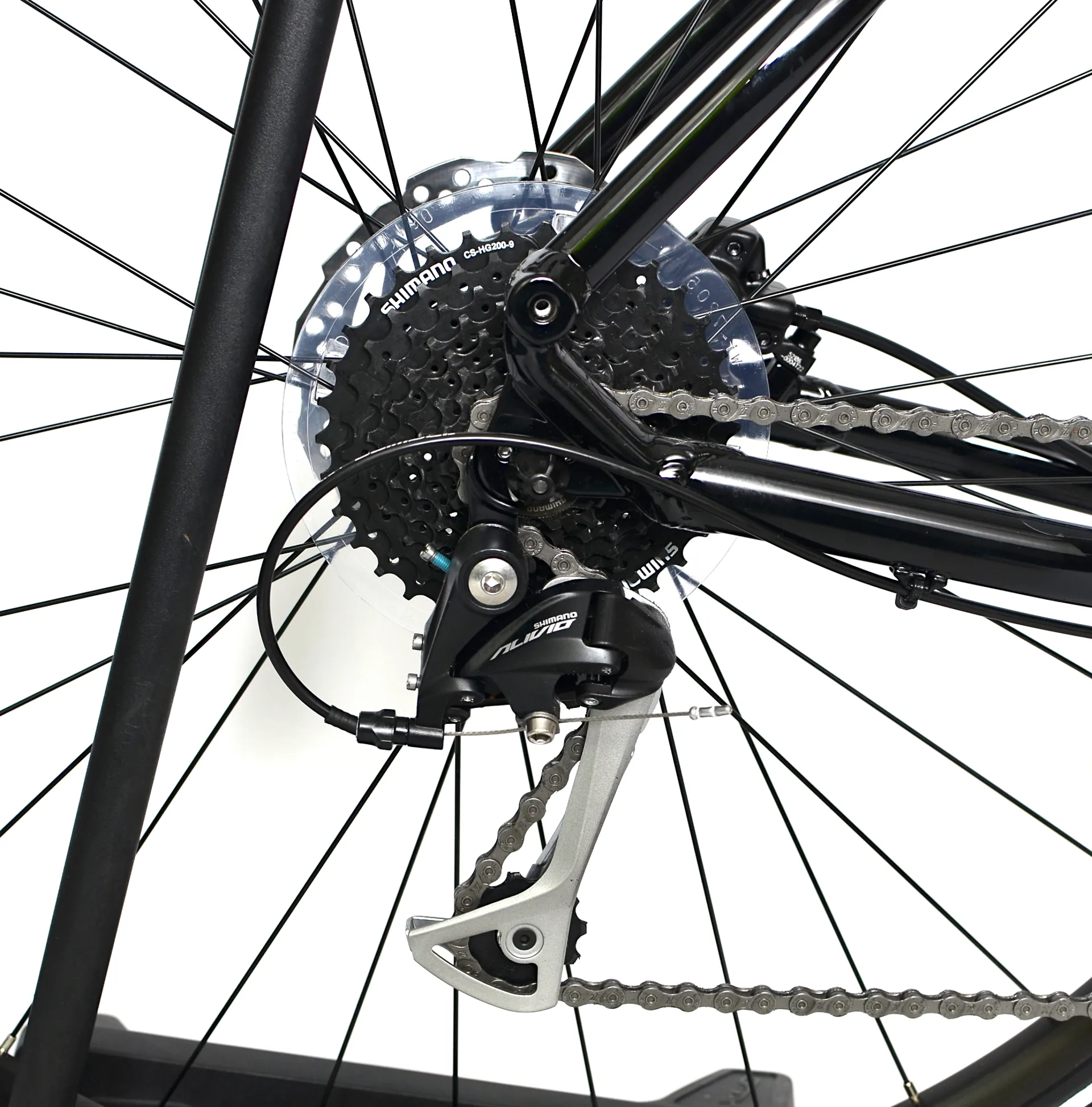 Ex Demo Merida Crossway 100 Hybrid Bike - Large - Black/Silver