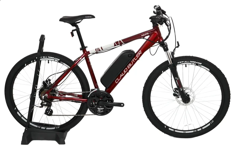 Nearly New Claud Butler Haste E 27.5 2023 Electric MTB - Red - 18 inch