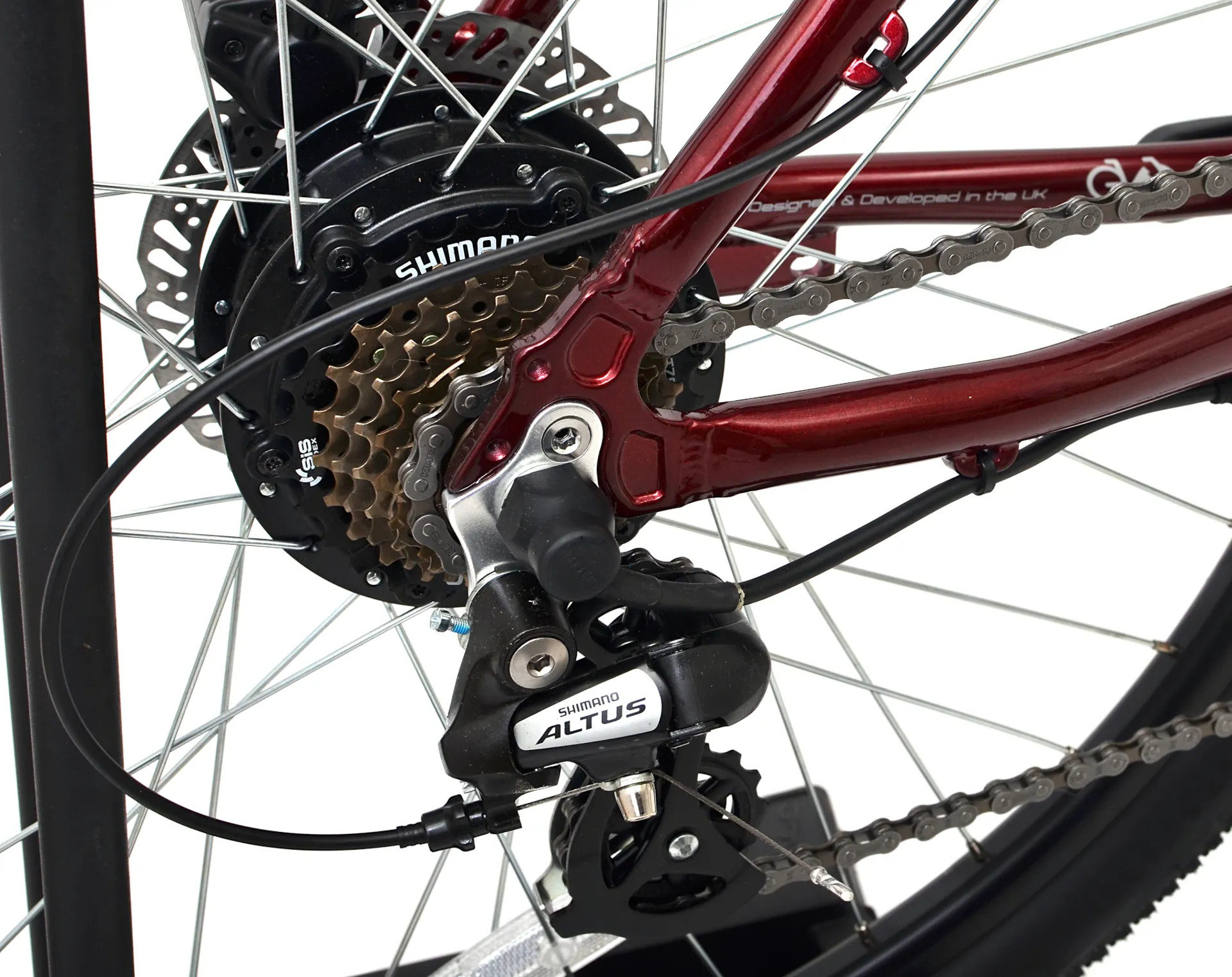 Nearly New Claud Butler Haste E 27.5 2023 Electric MTB - Red - 18 inch