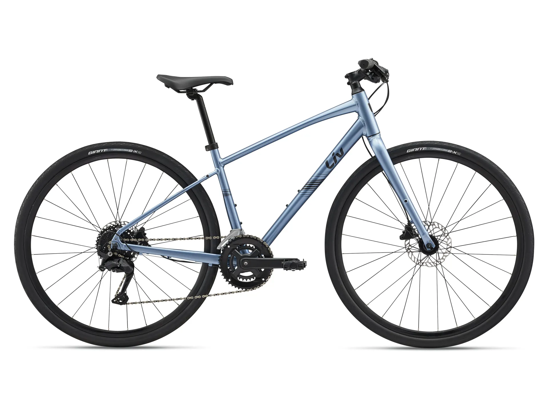 Liv Alight 2 Disc 2026 Women's Hybrid Bike - Frost Silver