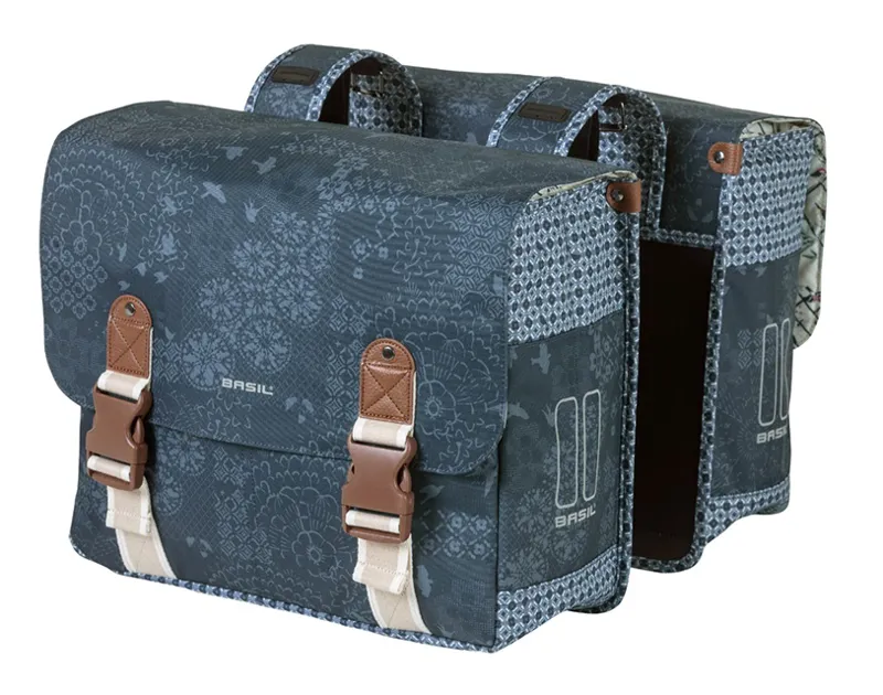 Basil Boheme Double Pannier Bag 35L Blue