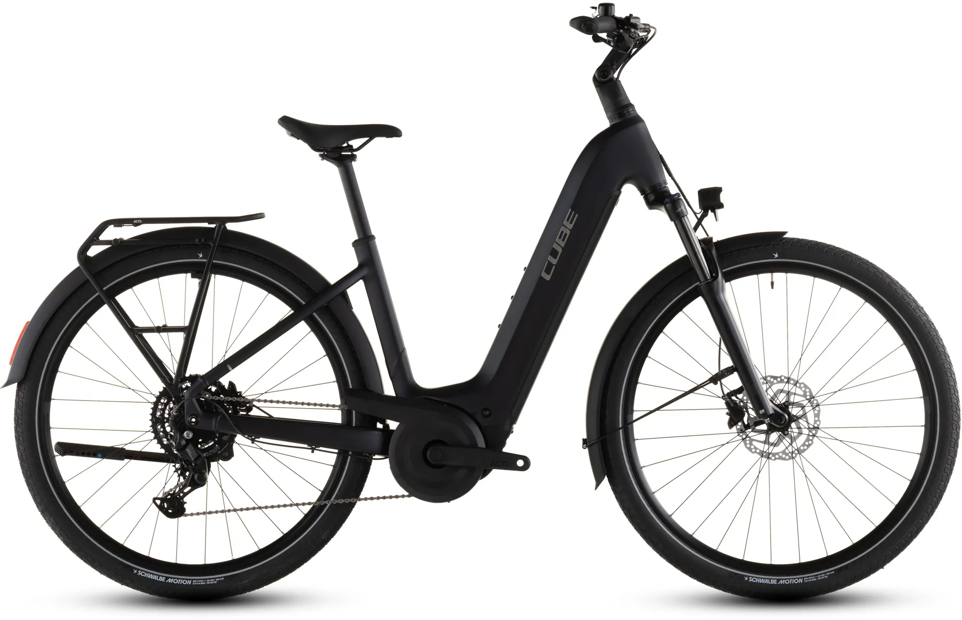 Cube Touring Hybrid One 600 Easy Entry 2026 Electric Hybrid Bike - Coal ...