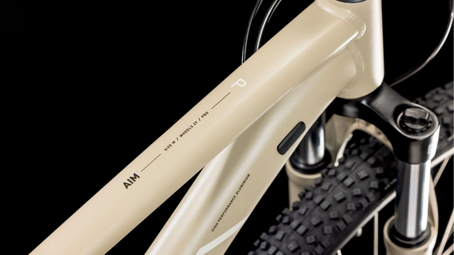 Cube Aim Pro 27.5/29er 2025 Hardtail Mountain Bike - Linen/Bronze