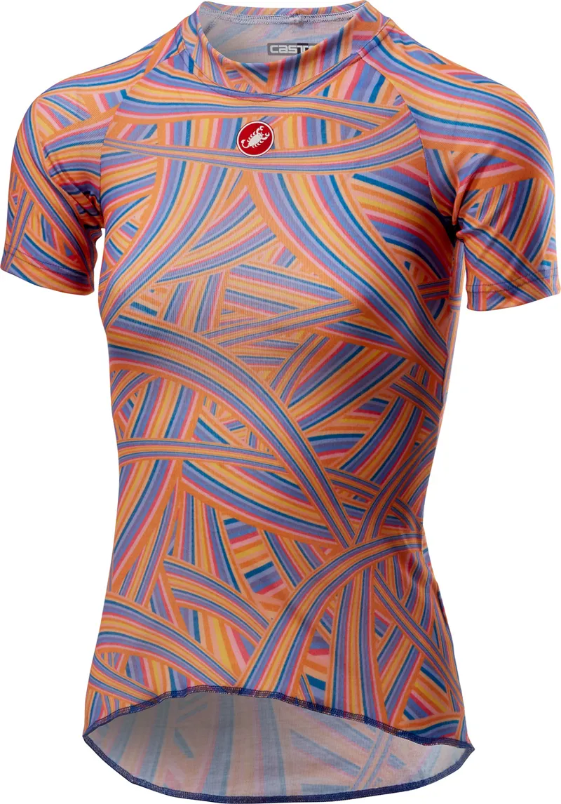Castelli Prosecco R Womens Short Sleeve Base Layer - Multicolor