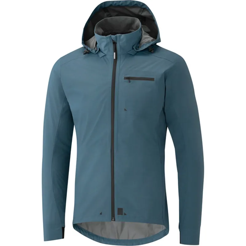 Shimano Transit Hardshell Waterproof Jacket - Blue