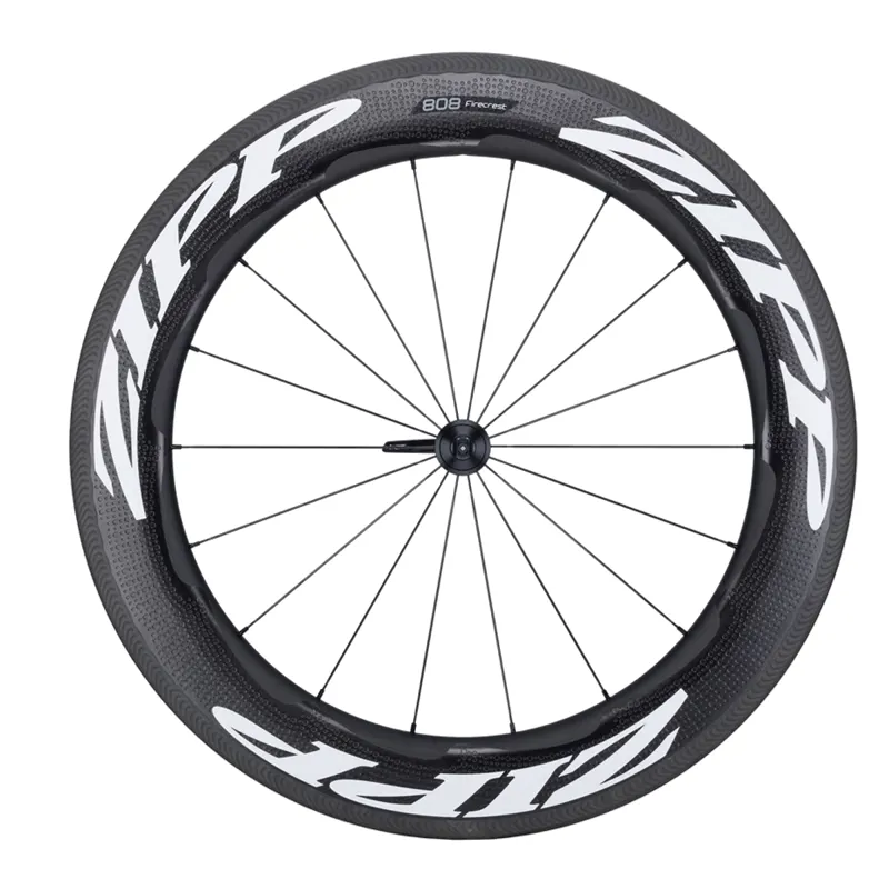 Zipp 808 Firecrest Carbon Clincher Rim Brake Front Wheel -White Decal
